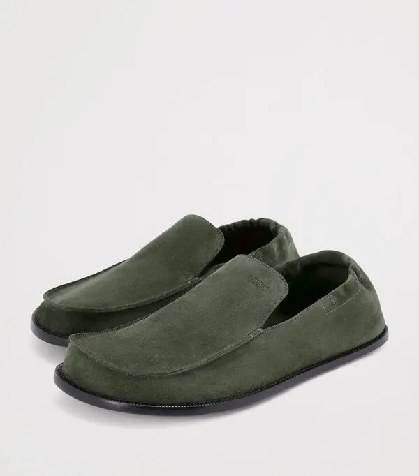 Loewe Suede Flex Loafers - Green