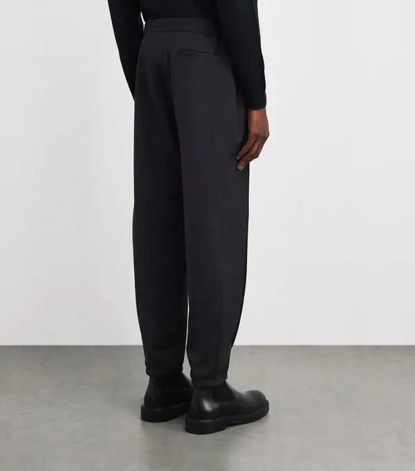Emporio Armani Virgin Wool Cuffed Trousers