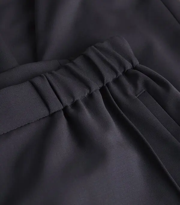 Emporio Armani Virgin Wool Cuffed Trousers
