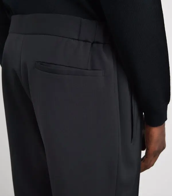 Emporio Armani Virgin Wool Cuffed Trousers
