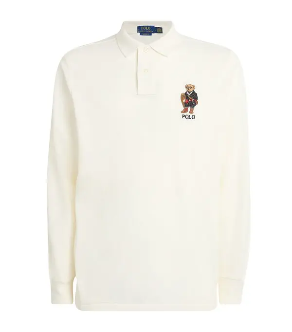Polo Ralph Lauren Cotton Polo Bear Polo Shirt - Beige