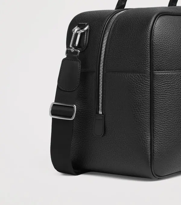 CARL FRIEDRIK Leather Duffle Bag - Black