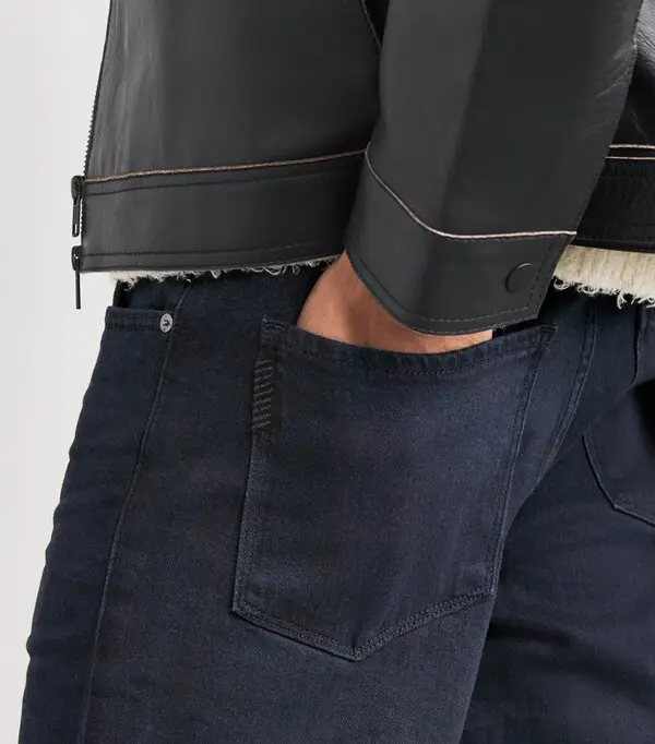 Paige Doheny Straight Jeans - Black