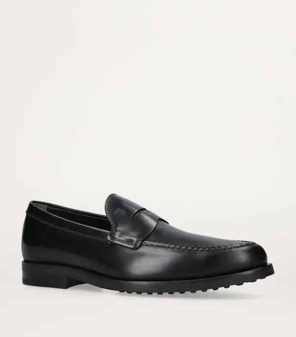 TOD'S Leather Gomma Loafers