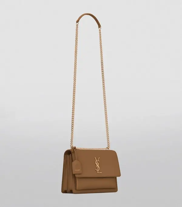 Saint Laurent Medium Sunset Shoulder Bag - Brown