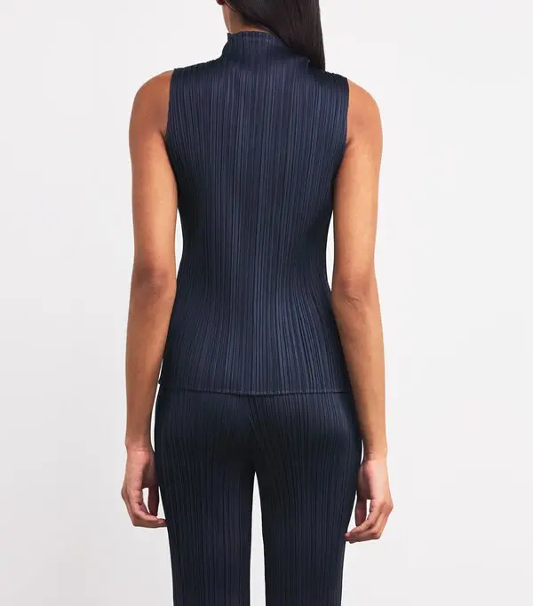 Issey Miyake Sleeveless Top - Navy