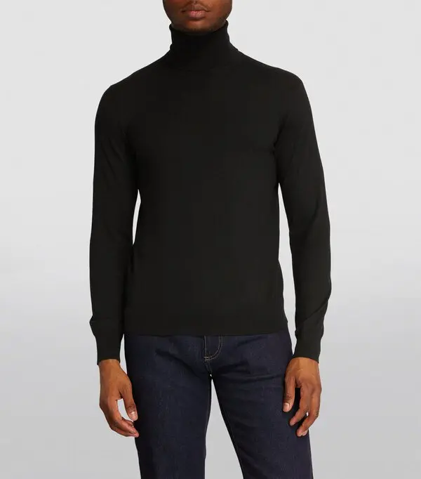 Ralph Lauren Purple Label Cashmere Rollneck Sweater - Black