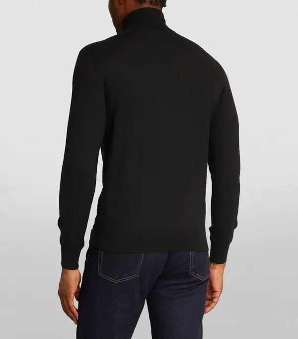 Ralph Lauren Purple Label Cashmere Rollneck Sweater - Black