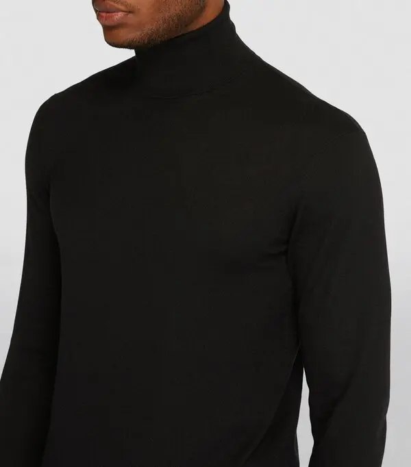 Ralph Lauren Purple Label Cashmere Rollneck Sweater - Black