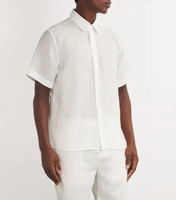 Frescobol Carioca Linen Castro Short-sleeve Shirt