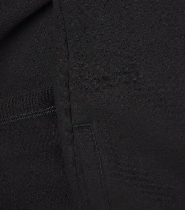 SKIMS Cotton-blend Fleece Straight Leg Sweatpants - Black