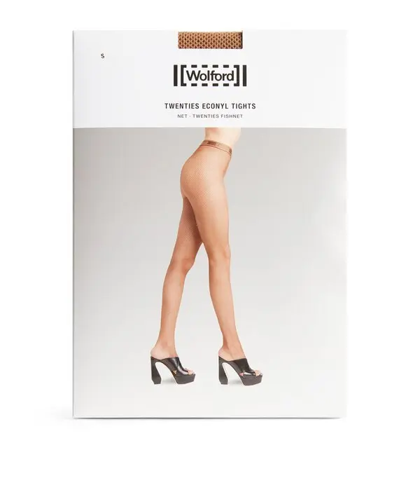 Wolford Twenties Econyl Fishnet Tights - Brown