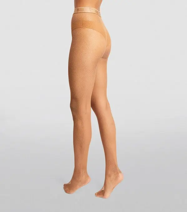 Wolford Twenties Econyl Fishnet Tights - Brown