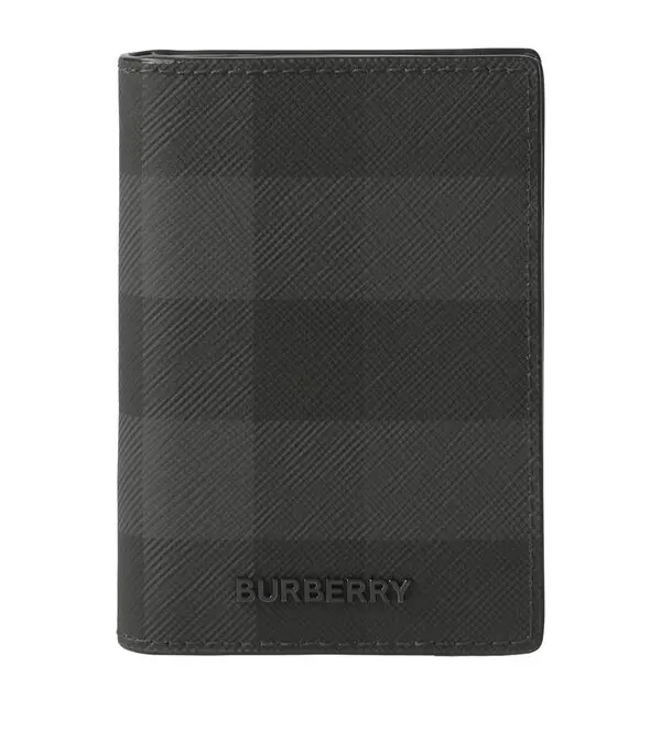 Burberry Check Bifold Card Holder - Black