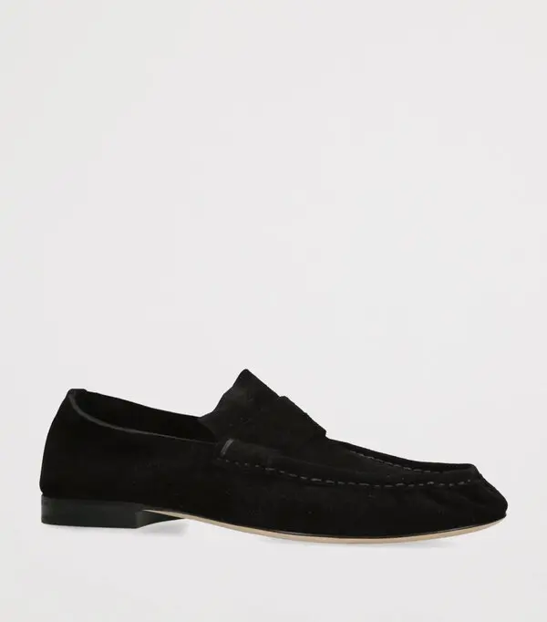 THE ROW Soft Suede Loafers