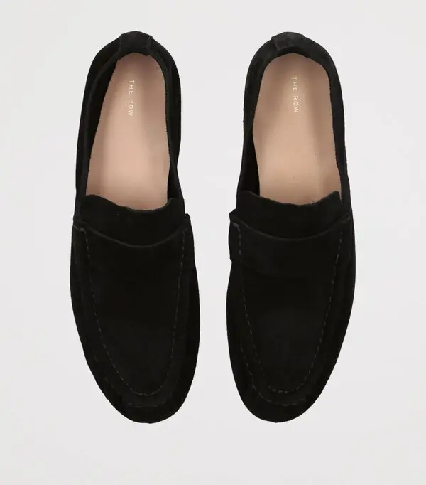 THE ROW Soft Suede Loafers
