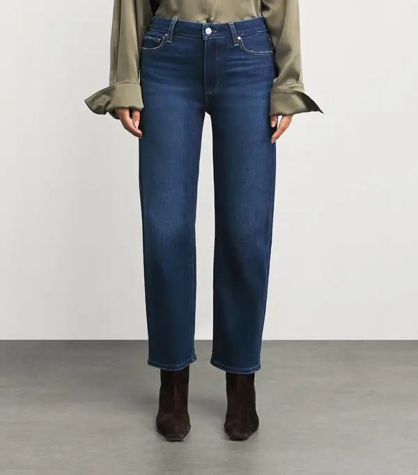 Paige Mason Ankle Straight Jeans - Blue