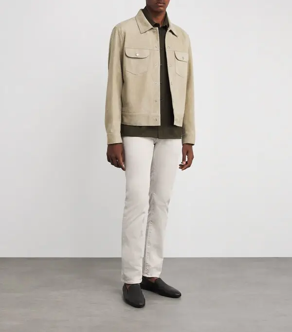 JACOB COHЁN Nick Slim Stretch-cotton Chinos - White