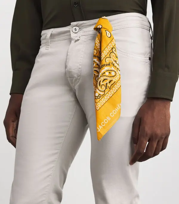 JACOB COHЁN Nick Slim Stretch-cotton Chinos - White