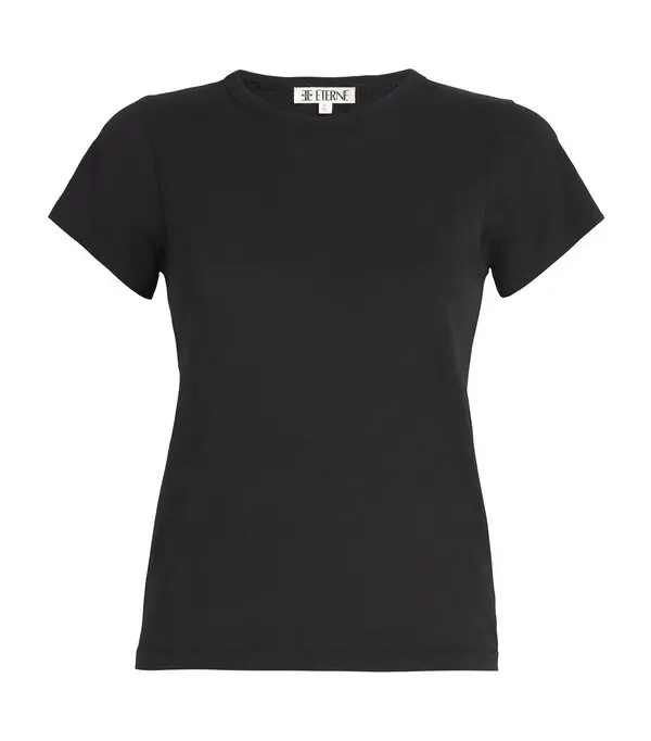 Eterne Cotton-modal Baby T-shirt - Black