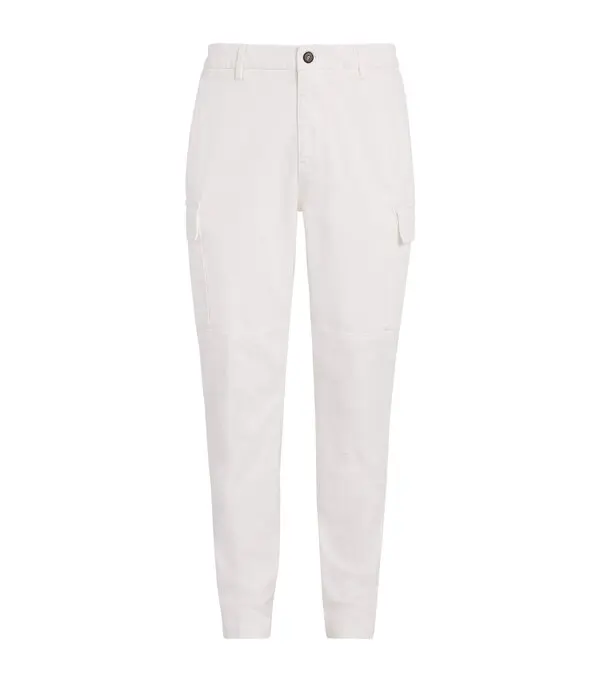 Eleventy Stretch-cotton Cargo Trousers
