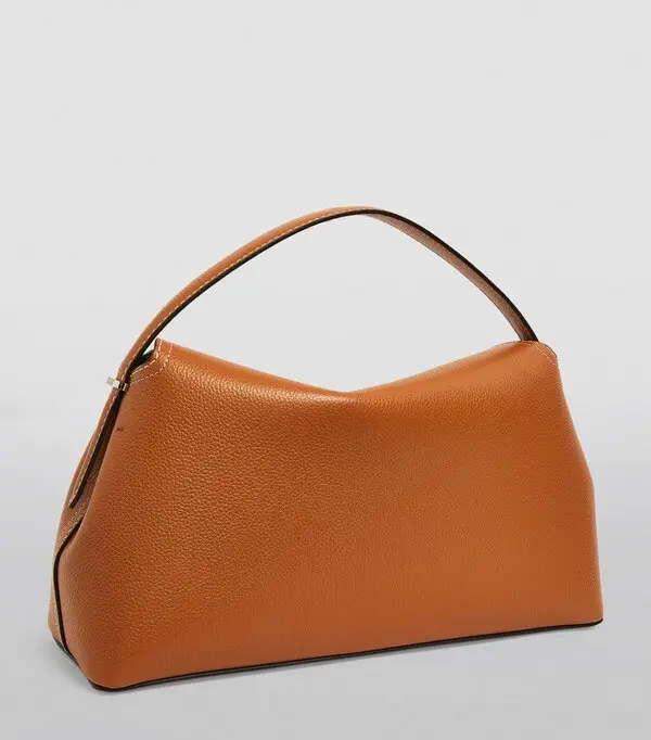 TOTEME Leather T-lock Top-handle Bag - Brown