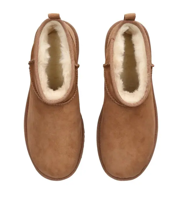 UGG Classic Ultra Mini Suede Boots - Beige