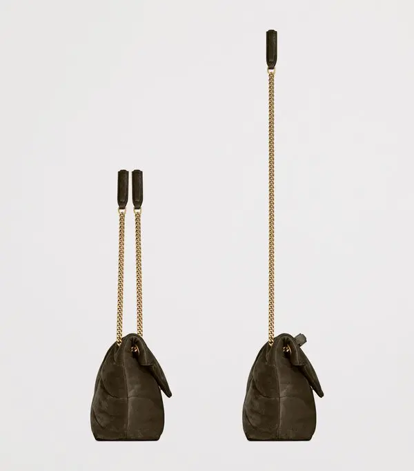 Saint Laurent Small Puffer Shoulder Bag - Green