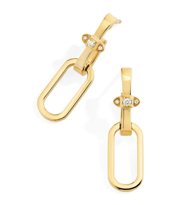 MARLI NEW YORK Diamond And Yellow Drop Earrings - Gold