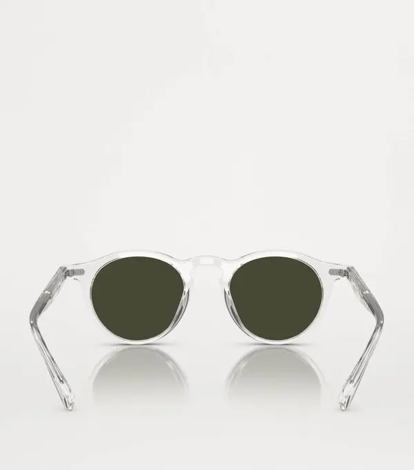 Oliver Spencer Acetate Round Frame Sunglasses - Grey