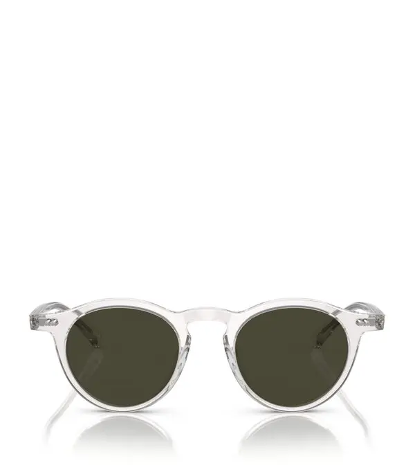 Oliver Spencer Acetate Round Frame Sunglasses - Grey