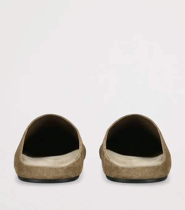 THE ROW Hudson Suede Slides