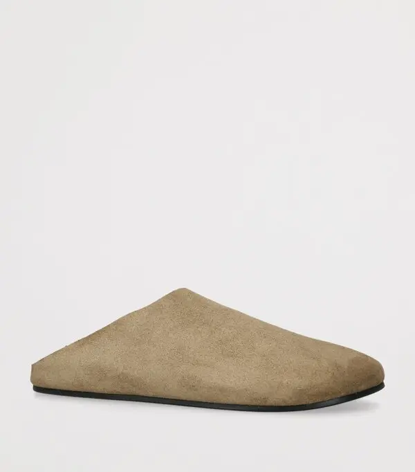 THE ROW Hudson Suede Slides