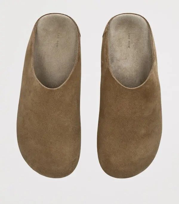 THE ROW Hudson Suede Slides