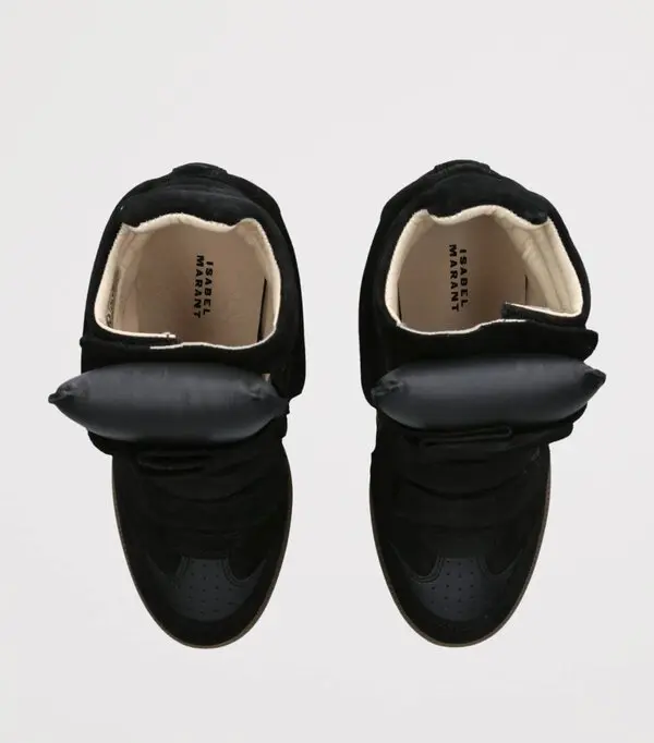 Isabel Marant Étoile Bekett Suede Wedge Sneakers - Black