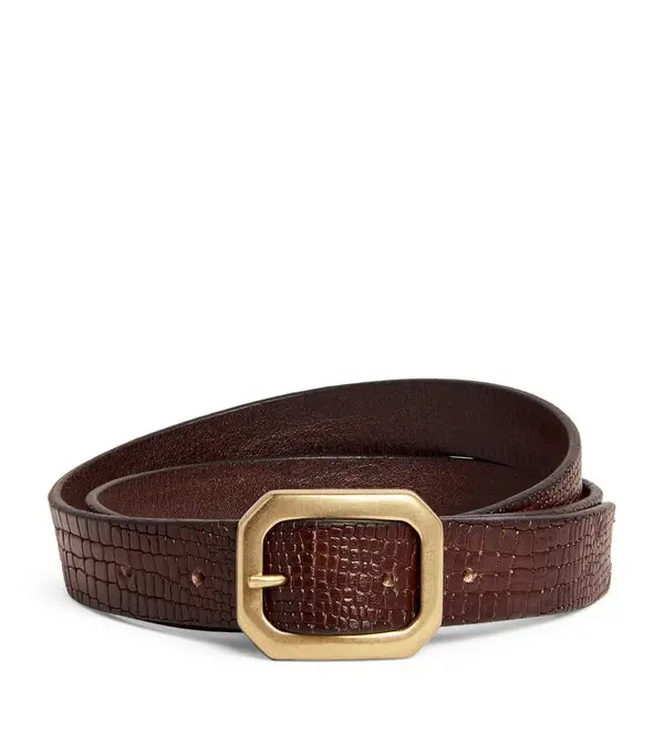 Eleventy Leather Belt - Brown