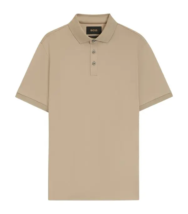 BOSS Cotton Polo Shirt - Beige