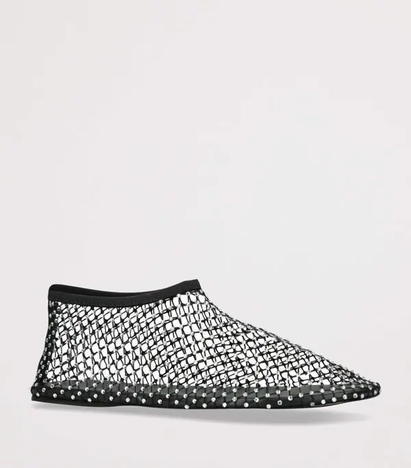 Christopher Esber Mesh Minette Ballet Flats - Black