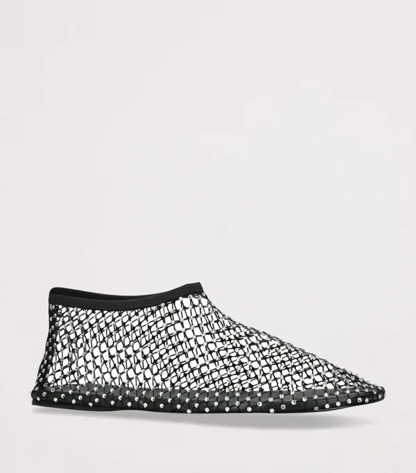 Christopher Esber Mesh Minette Ballet Flats - Black