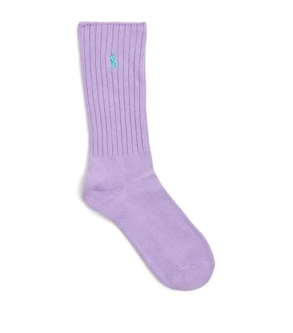Polo Ralph Lauren Cotton-blend Classic Crew Socks - Purple