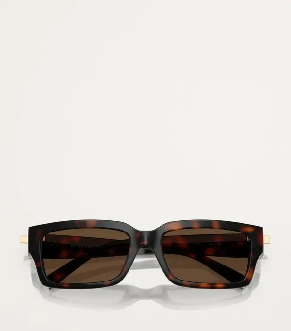 Tiffany & Co. Tortoiseshell Square Frame Sunglasses