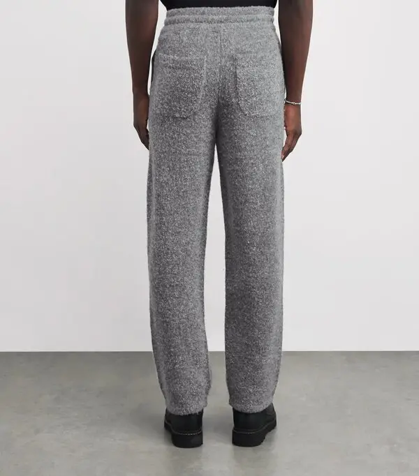 COLE BUXTON Wool-blend Logo Sweatpants - Grey