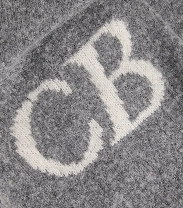 COLE BUXTON Wool-blend Logo Sweatpants - Grey