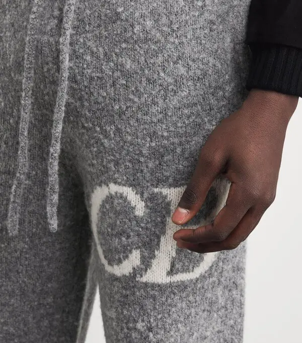 COLE BUXTON Wool-blend Logo Sweatpants - Grey