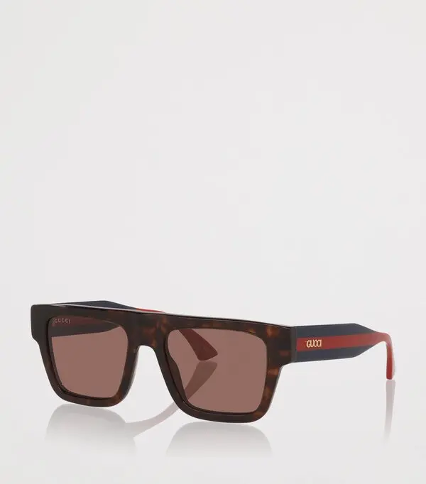 Gucci Acetate Rectangle Sunglasses
