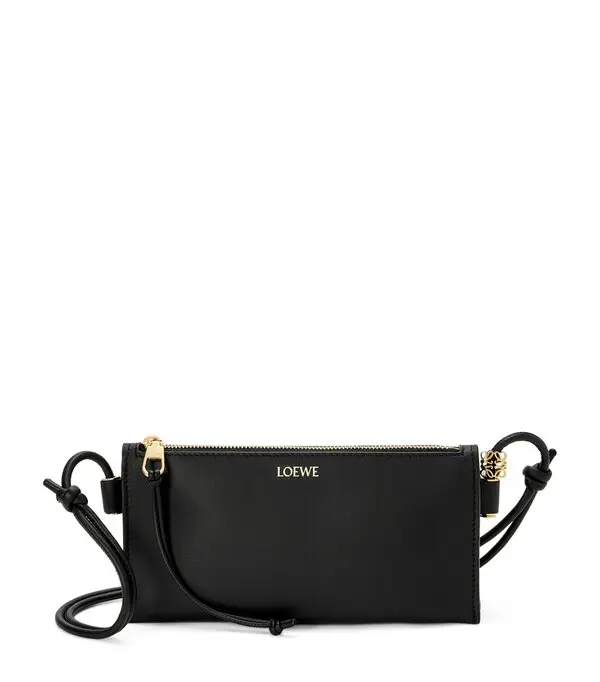 Loewe Leather Joya Pouch - Black