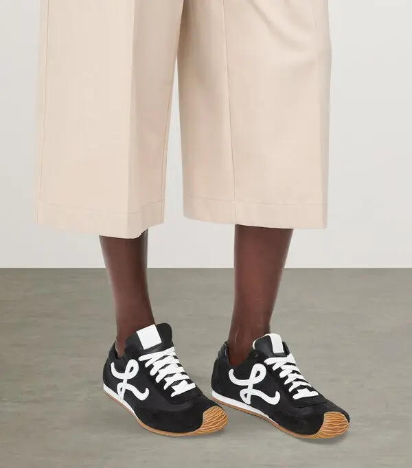 Loewe Leather Ballet Runner 2.0 Sneakers - Black