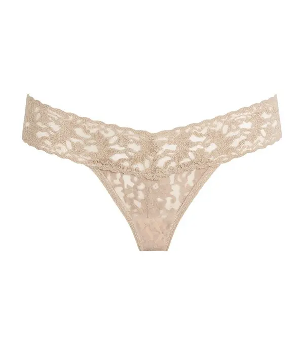 Hanky Panky Lace Low-rise Thong - Beige