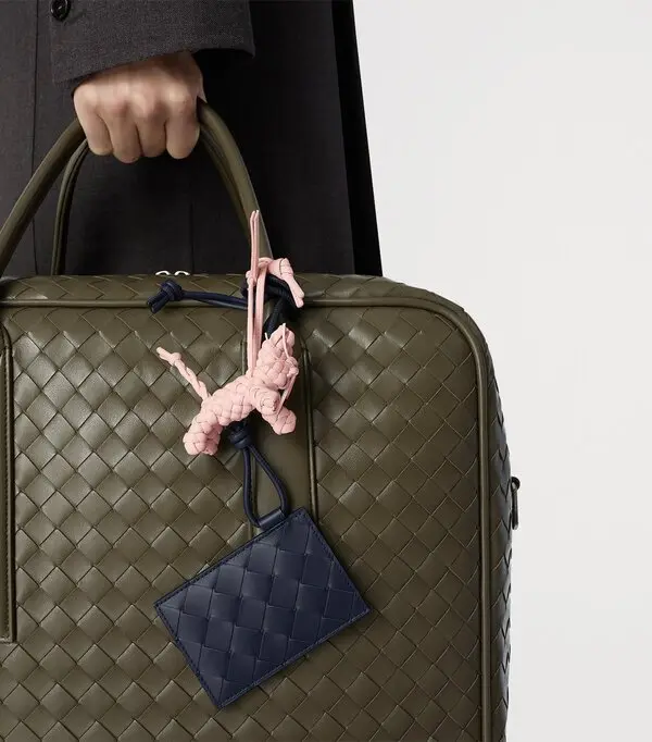 Bottega Veneta Leather Intrecciato Badge Holder