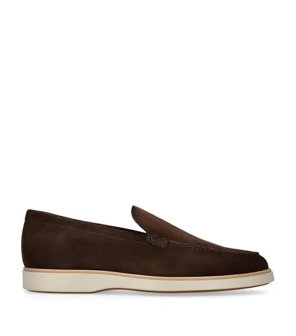 Magnanni Leather Paraiso Loafers - Brown